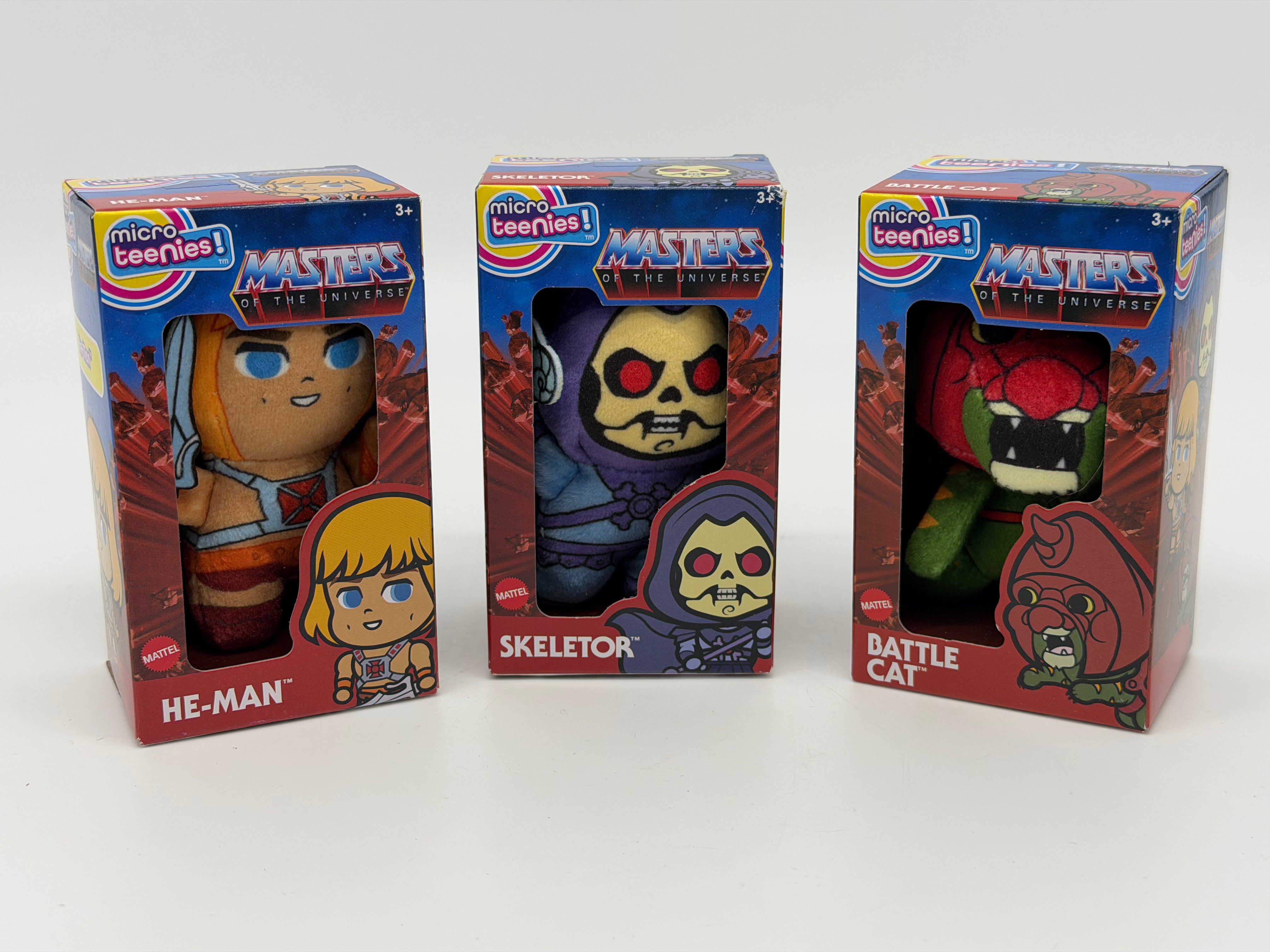 Masters of the Universe "He-Man, Skeletor, Battle Cat" Micro Teenies P ...
